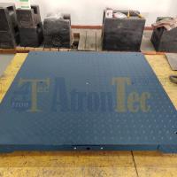 China Single Deck Carbon Steel Floor Weighing Scale with Checked Plate for sale