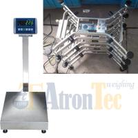China 30kg Capacity Stainless Steel Electronic Platform Weighing Scale, LED Display Electronic Waterproof Scale for sale