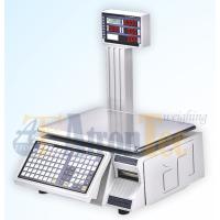 China Barcode Label Printing Scale for Supermarket with Pole and Double Side Display for sale