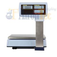 China 15kg Capacity Pole Display Price Computing Scale with Large LCD for sale