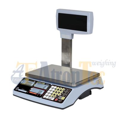 China 30kg Capacity LCD Display Price Computing Scale with Pole Display for sale