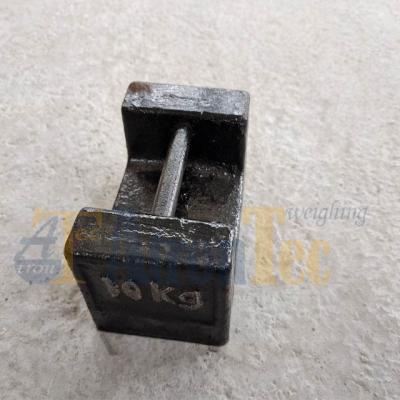 China 1kg~100kg M1 Level Test Weights,Lock-type Iron-cast Weights for Scale Calibration for sale
