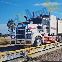 China 80t and 3*18m Analog Truck Scale with side rails,Weighbridges with steel ramps for sale