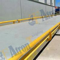 China 80t and 3*18m Analog Truck Scale with side rails,Weighbridges with steel ramps for sale