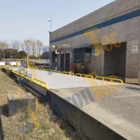 China 80t and 3*18m Analog Truck Scale with side rails,Weighbridges with steel ramps for sale