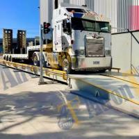 China 80t and 3*18m Analog Truck Scale with side rails,Weighbridges with steel ramps for sale