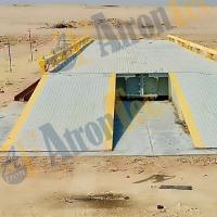 China 80t and 3*18m Analog Truck Scale with side rails,Weighbridges with steel ramps for sale