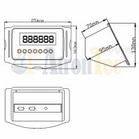 China LED Display Wireless Distance 100m Platform Scale Indicator for sale