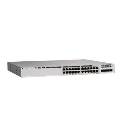 China Cisco Catalyst 9300 24-Port Gigabit Switch C9300-24T-E with 208 Gbps Capacity and 350W Power Supply for sale