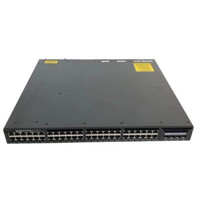 China Cisco brand 3650 series 48-Port data 4X10G UP link Network Switch WS-C3650-48TQ-S for sale