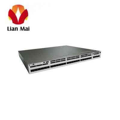 China C3850 Series 24P Layer 3 Ethernet asli yang digunakan Switch WS-C3850-24S-E for sale