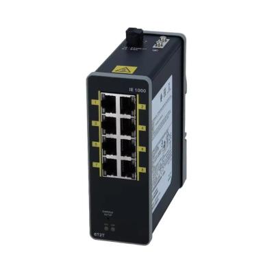 China New Industrial Ethernet 1000 series GUI based L2 Network Switch with 8 FE copper ports IE-1000-6T2T-LM for sale
