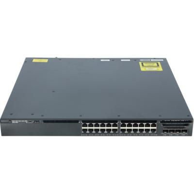 China WS-C3650-24PD-E Cisco brand 3650 Series 24 Port PoE 2x10G Uplink IP Services Network Switch for sale