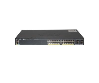 China Cisco Catalyst 2960X Switch 24port Stackable Gigabit Switch 108Gbps WS-C2960X-24TS-L for sale