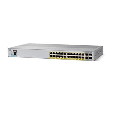 China Cisco Catalyst WS-C2960L-24PQ-LL 24-Port Gigabit PoE+ Switch with 4x10G SFP+ Uplinks and 195W Power Supply for sale