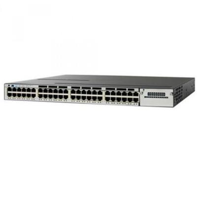China Cisco WS-C3850-48T-E 48-Port Gigabit Ethernet Layer 3 Switch with 176Gbps Capacity and Stacking Support for sale
