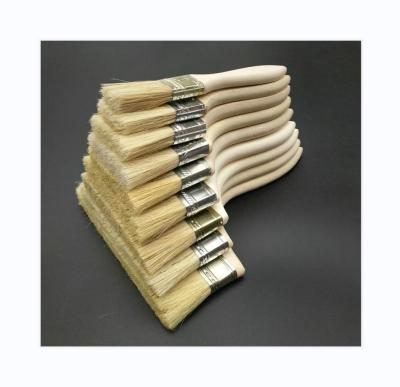China Pure Bristles Paint Brush with Wooden Handle Epoxy Glue for Wall Paint 2 Inch for sale