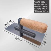 China Stainless Steel Rubber Handle Trowel 280mm for Plastering Bricklaying Finishing for sale