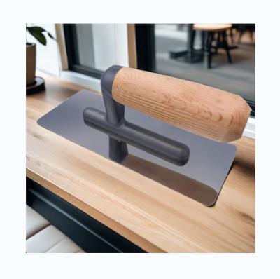 China Customizable 8in Blade Length Stainless Steel Plastering Trowel with Wooden Handle for sale