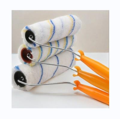 China 9 Inch Cotton Brushing Material Decorative Paint Roller with Quick Release Frame for sale