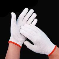 China Protective and Comfortable Labor Protection Knitted Cotton Hand Work Gloves for Men for sale