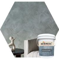 China TiO2 MF Gray Wall Paint Stucco Veneziano Decorative Paint French A+ Certificate 5L for sale