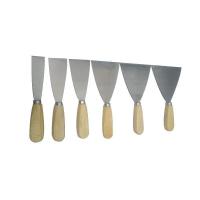 China 90 Degree Blade Angle Wooden Handle Paint Putty Knife Stainless Iron Scraper for sale