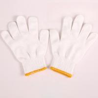 China 10 Gauge Knitted White Cotton Latex Rubber Gloves for Hand Protection OEM Supported for sale
