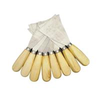 China Wood Handle Paint Scraper 4in1 Set 2 3 4 5 Inch Carbon Steel Blade for Wall Floor Tile for sale