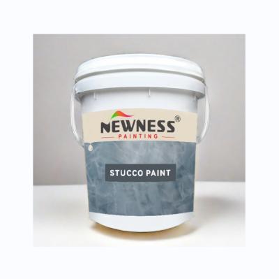 China Industrial Style High Glossy Stucco Wall Texture Finishing Paint for Interior Walls 20kg for sale