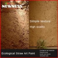 China Color Chart Straw Mud Paint for Hotel Interior and Exterior Walls 20kg for sale