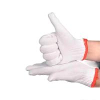 China Durable Slip Resistant Builders Twill Fabric Gloves for Forestry Demolition Lumbering 10 Gauge for sale