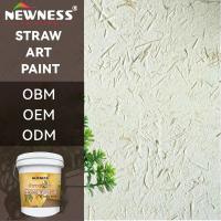 China Water-based Art Straw Mud Eco-friendly Moisture-proof Paint for Hotel Music Homestay Style 5L for sale