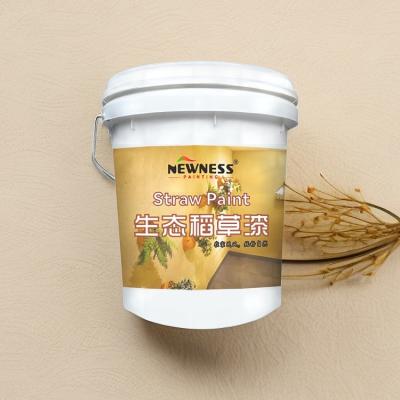 China Eco-friendly Antimicrobial Straw Texture Paint for EINECS No. 231-072-3 Wall Coating for sale