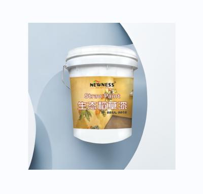 China Eco-Friendly Rice Straw Paint for Sustainable Interior and Exterior Wall Coating 20L for sale