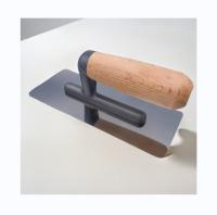 China Professional Plastering Trowel 14 inch with Beech Handle Mirror Polished Stainless Steel Blade for sale