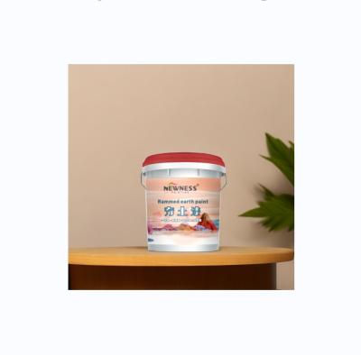 China Natural Pastoral Style Soil Clay Straw Mud Wall Art Paint Custom Powder Coating 1L 5L for sale