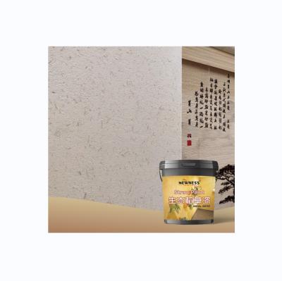 China Natural Pastoral Style Soil Clay Straw Mud Wall Art Paint 20kg Bag Custom for sale