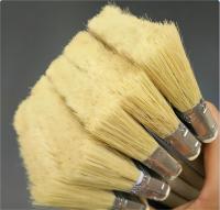 China Custom Logo Wooden Handle Paint Brushes with Stainless Steel Ferrule for Wall Painting for sale