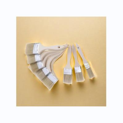 China Wood Handle Flat Carving Pen Acrylic UV Gel Polish Brush Set 6pcs for Nail Art OEM for sale