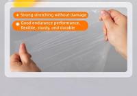 China Handheld Pre-Taped Plastic Automotive Masking Film 50m x 300mm Custom ODM Support for sale