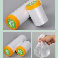 China Water Activated Pre-Taped Masking Film Width 30cm to 300cm for Accurate Masking for sale