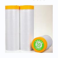 China 20m Dustproof Wall Covering Spray Paint Protection Masking Film Width 30cm to 300cm for sale