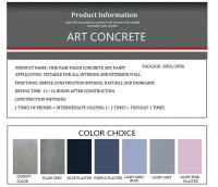China Acrylic Stucco Microcement Coating for Metal Floor Paint 20kg CAS 38891-59-7 for sale