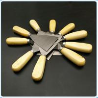 China Professional Wooden Handle Putty Scraper Knife 0.7mm Blade Thickness for Smooth Application for sale