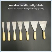 China Long-Handle Putty Knife Set with 6 Blades for Wood Window Glass and Wallpaper Removal for sale