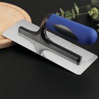 China Plastic Handle Bricklaying Trowel 10 inch Steel Masonry Tool Custom Colors for sale