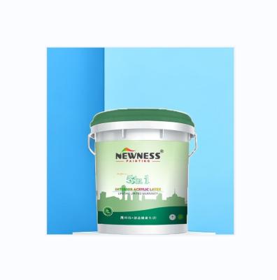 China Flat Matte Interior Wall Emulsion Paint 18L Direct Supply Brush Application for sale