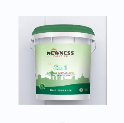China Ecological Interior Wall Paint Hard Film 12 Month Shelf Life Durable Matte Finish for sale