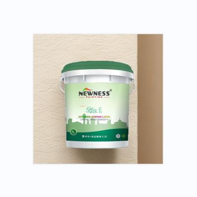 China White Acrylic Emulsion Paint for Washable Interior Walls Home Decor 5L for sale